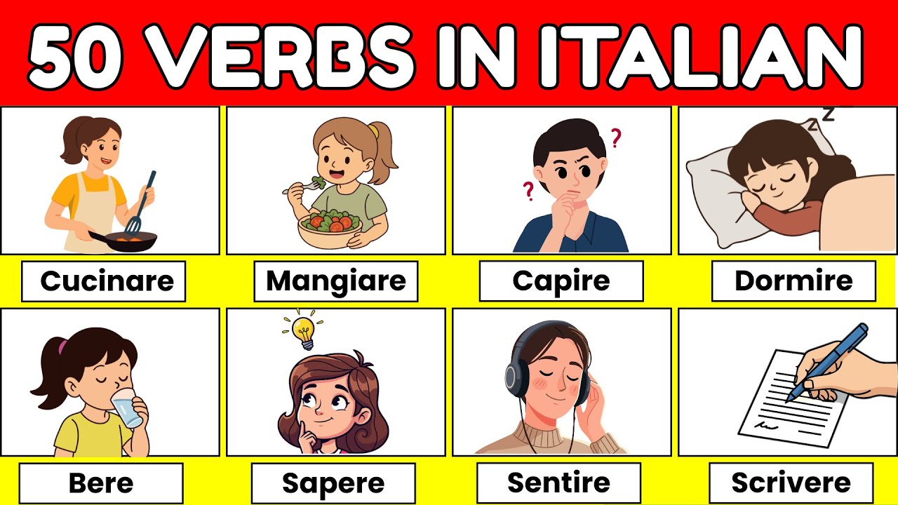 Verbs in Italian | Learn Italian for Beginners | Italian A2 | Verbi ...