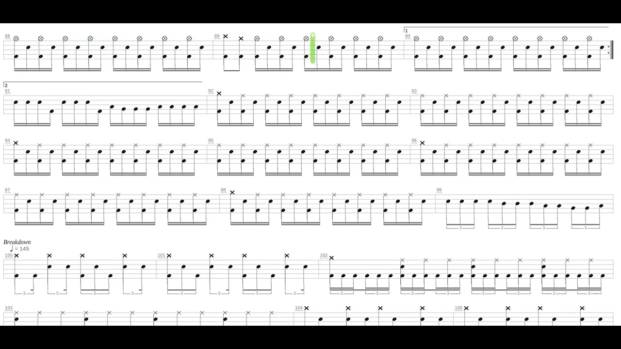 Triumph + Immortal + Drum only + Drum tab - YouTube