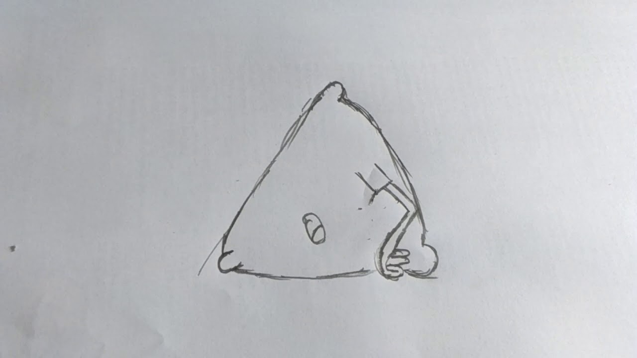 How to draw simple samosa - simple way - YouTube