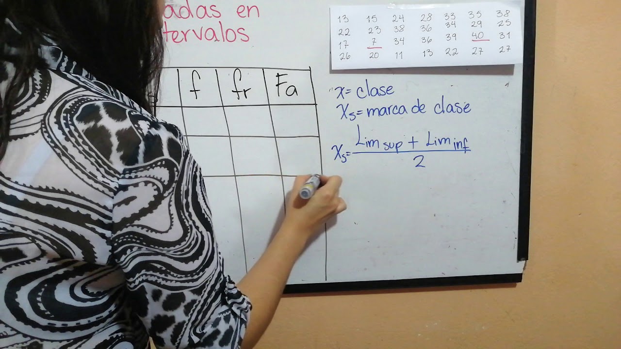 TABLAS DE FRECUENCIAS AGRUPADAS POR INTERVALOS (primera parte ...