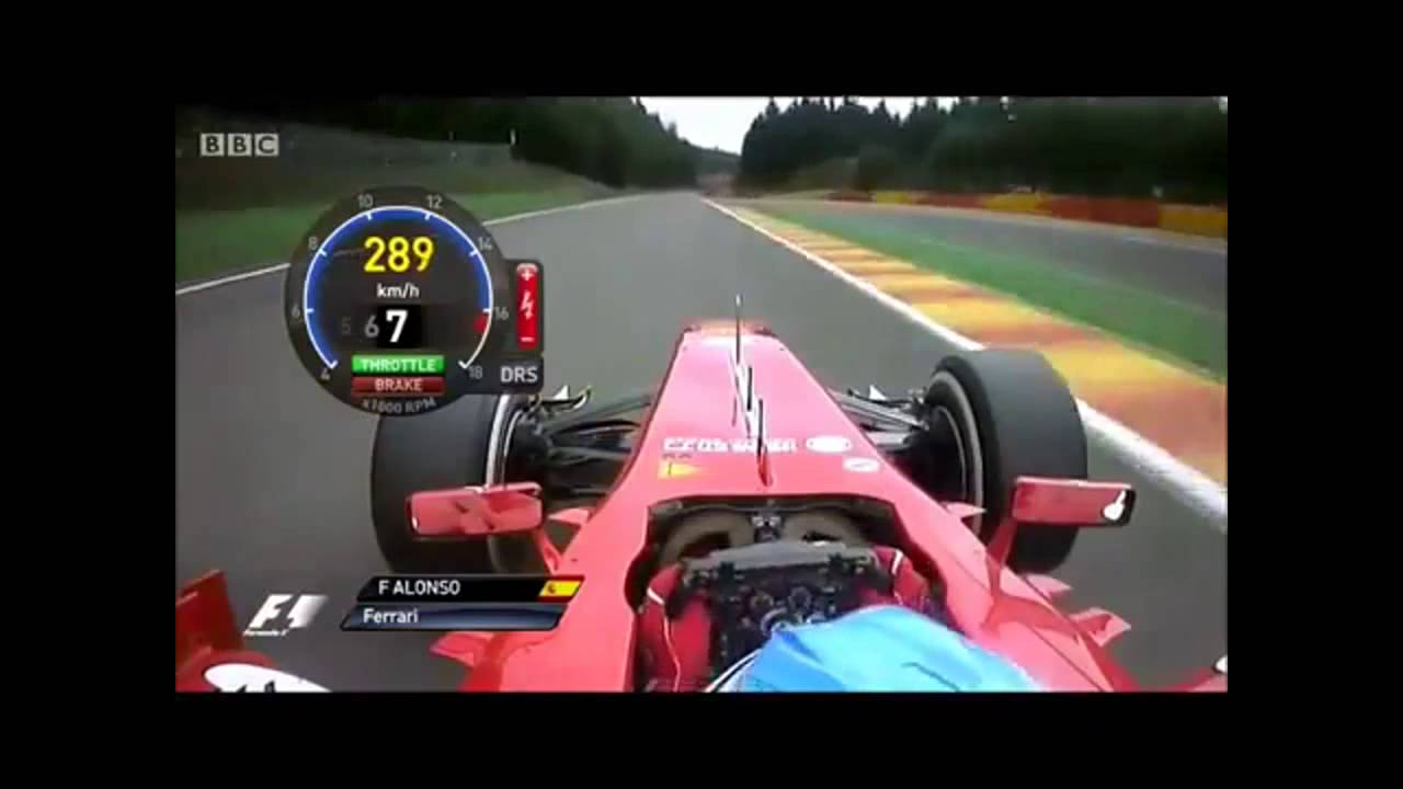 Fernando Alonso Overtakes Lewis Hamilton at Belgium 2013 Spa ...