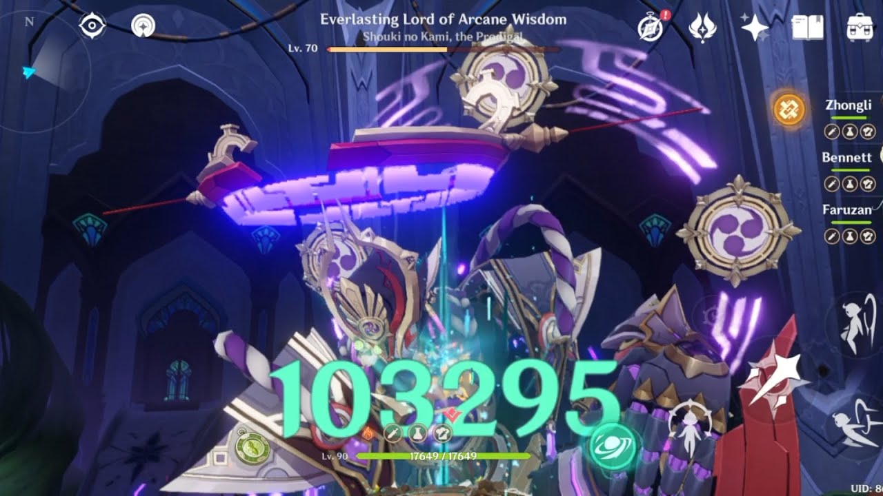 Wanderer 100k damage with (R1 WIDSITH) Genshin impact (F2P) - YouTube