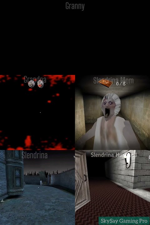 Granny Vs Grandpa Vs Slendrina Mom Vs Slendrina Husband Vs Slendrina - YouTube