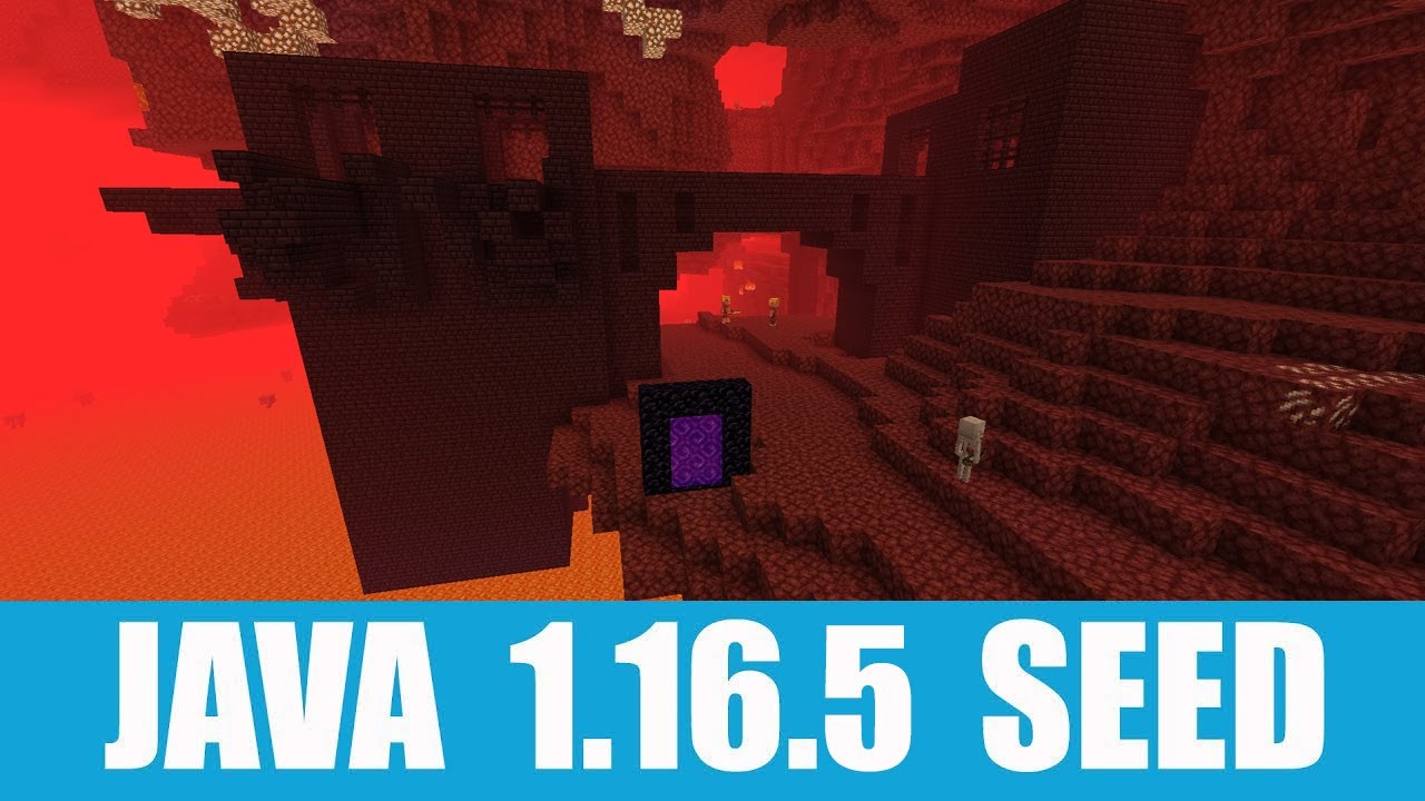 Flower forest village at spawn and portal leading to nether fortress ...