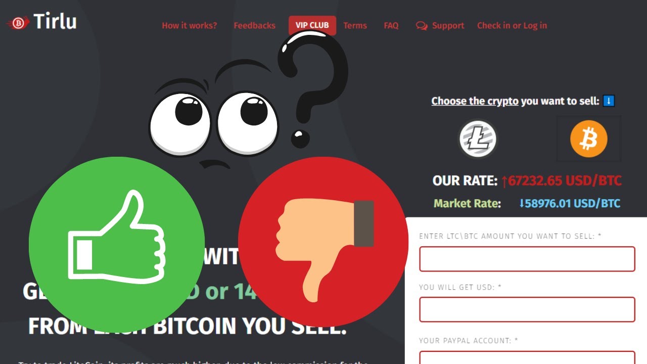 TIRLU -Exchange your LTC and BTC to USD via PayPal-- Higher Than Market ...