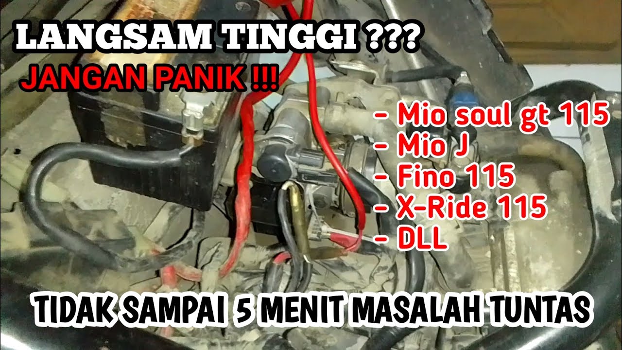 Cara Mengecilkan Langsam Yang Besar Pada Motor Injeksi Mio Soul GT 115 ...