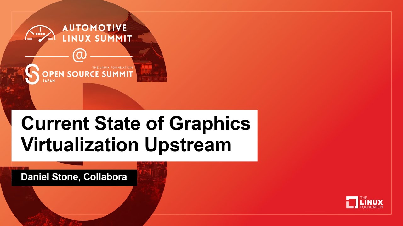 Current State of Graphics Virtualization Upstream - Daniel Stone ...