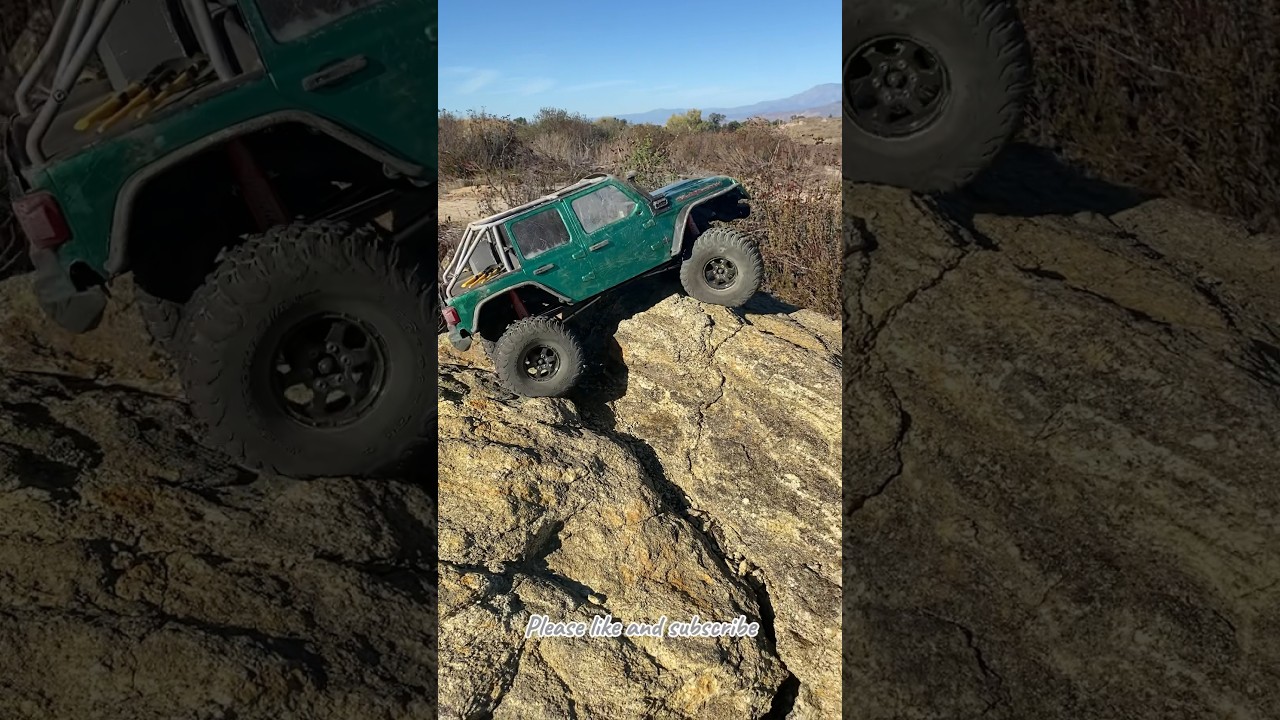 Axial scx10.3 testing the desert lizard shocks at diamond valley lake ...