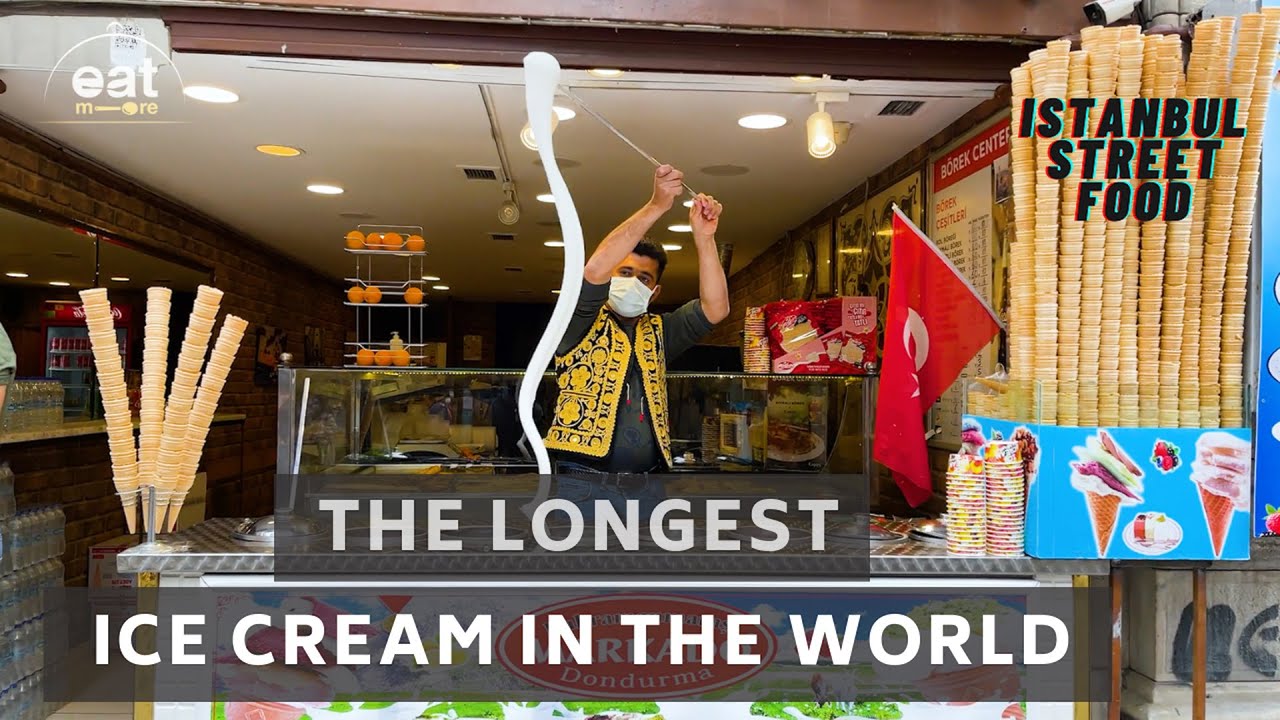 The Longest Ice Cream In The World | Istanbul Street Food - YouTube