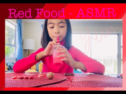 Red Food ASMR - YouTube