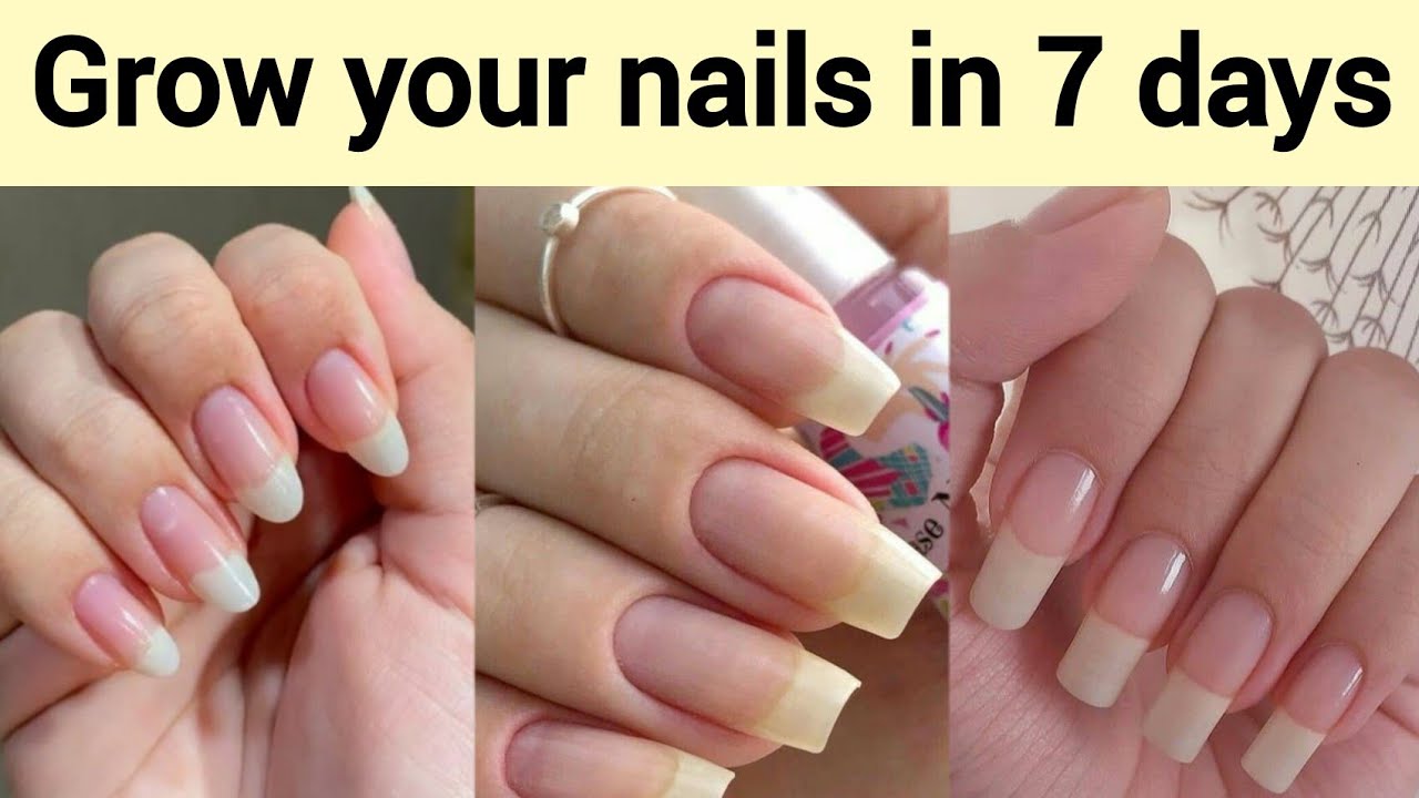 7 DAY NAIL GROWTH CHALLENGE | how to grow nails in week - YouTube