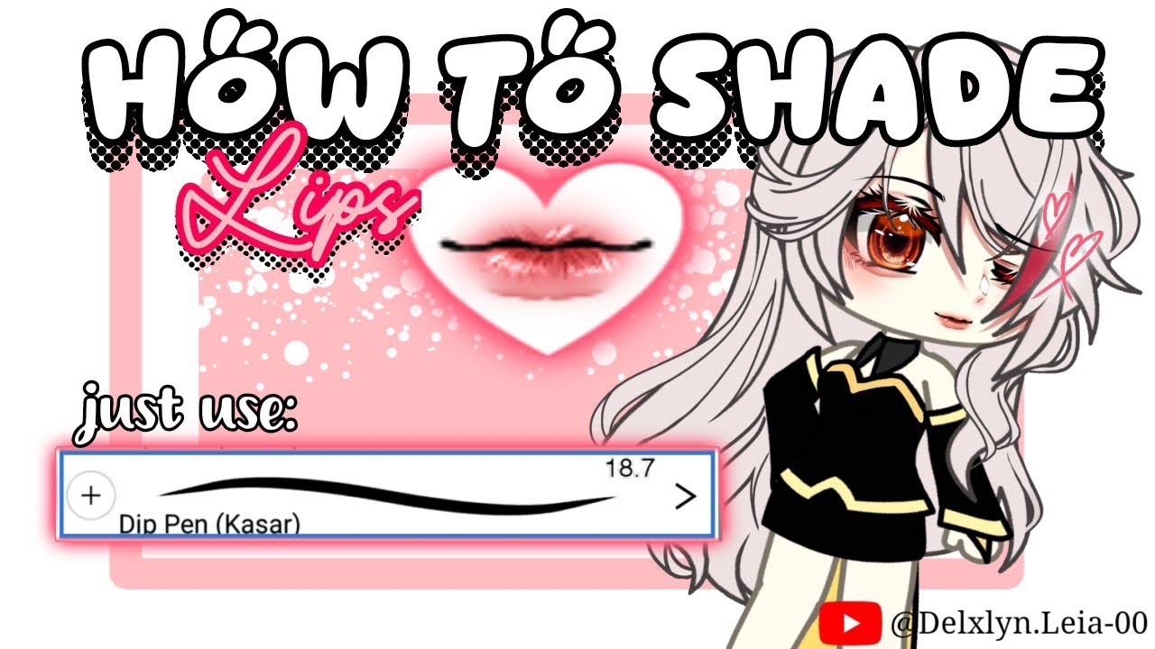 How to shade lips in IBIS PAINT X? [Tutorial shade bibir/Lips] Gacha ...