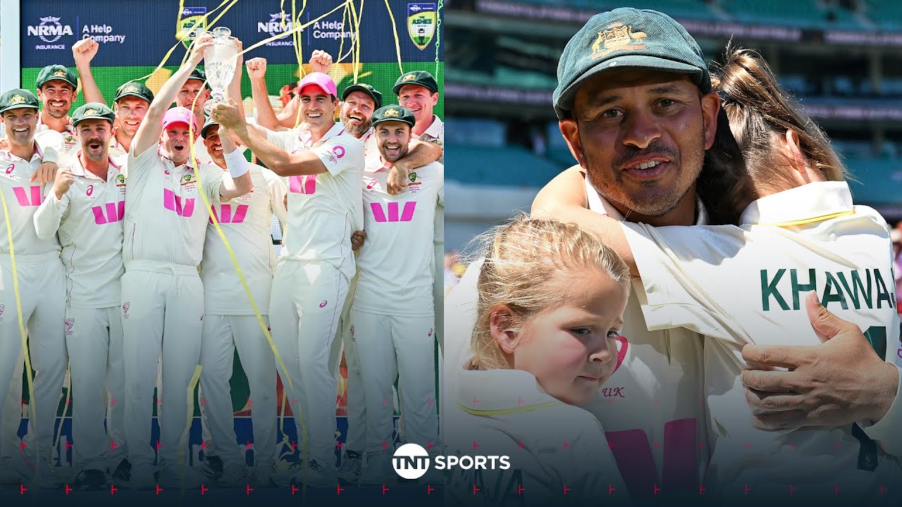 FULL TROPHY PRESENTATION! Australia win the Ashes after beating England ...