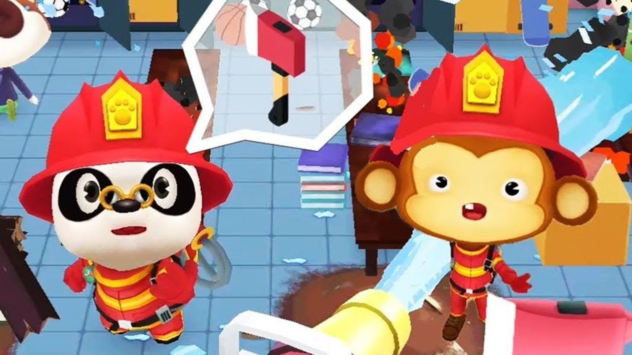 Little Panda Fireman - Play a Fire Truck And Use Rescue Gear - Gameplay ...