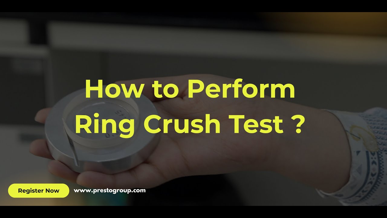 How to Perform Ring Crush Test – Paper Strength Evaluation | Presto ...