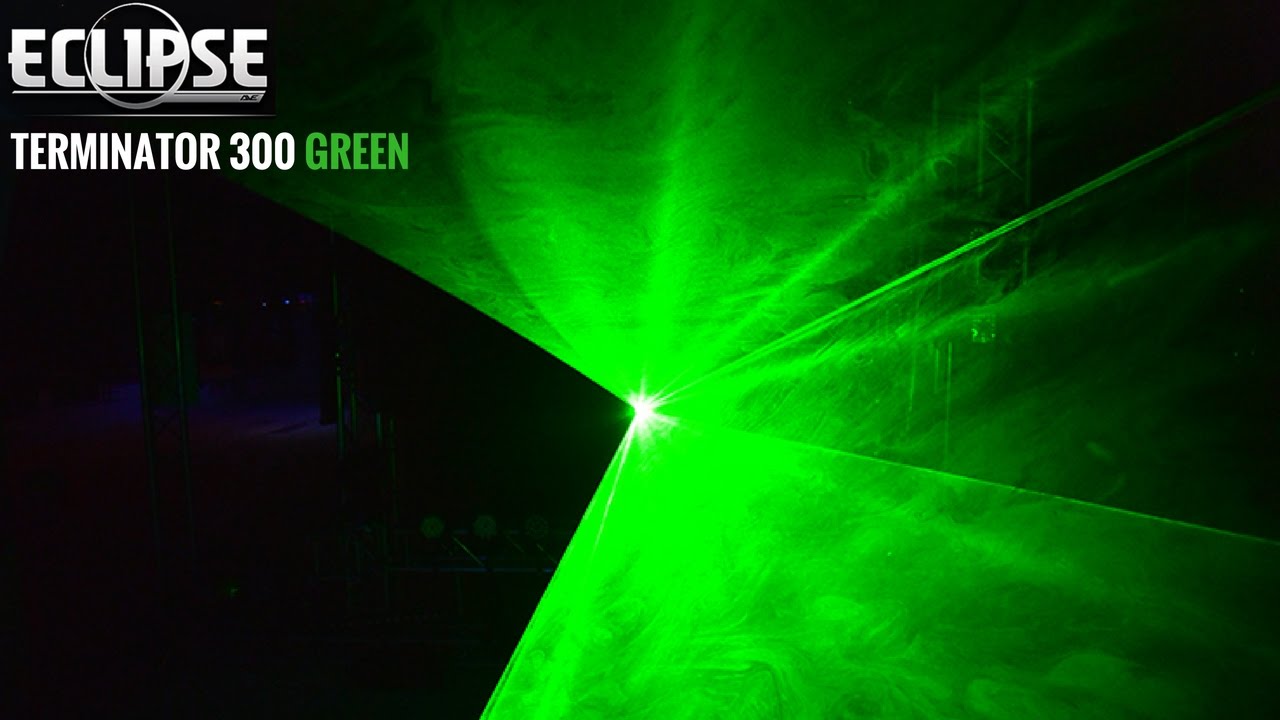 Eclipse Green Terminator Laser - YouTube