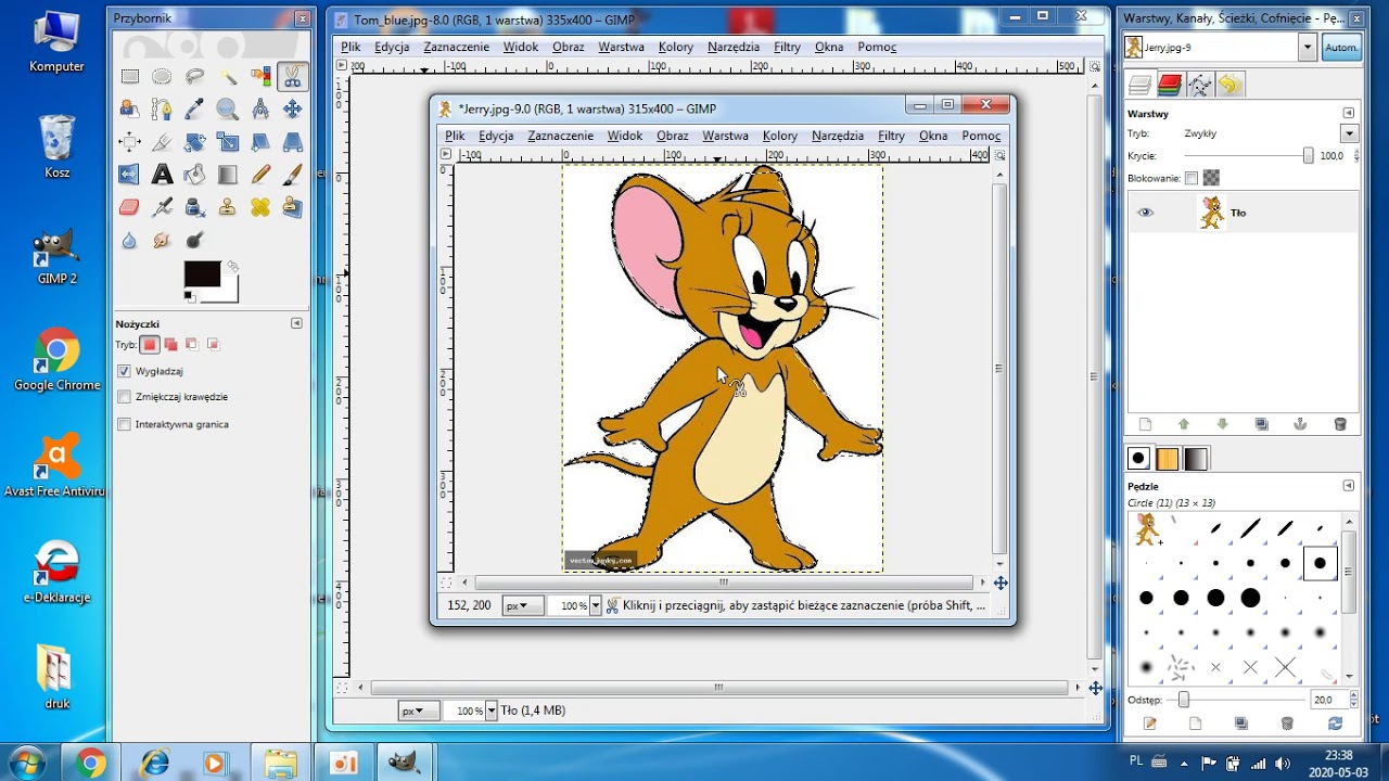 Lekcja 7 Gimp Tom i Jerry klasa 6 - YouTube