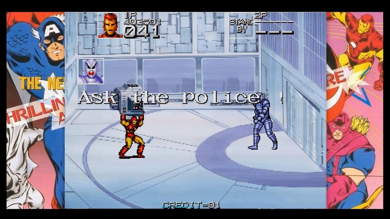 Captain America and The Avengers arcade gameplay - YouTube