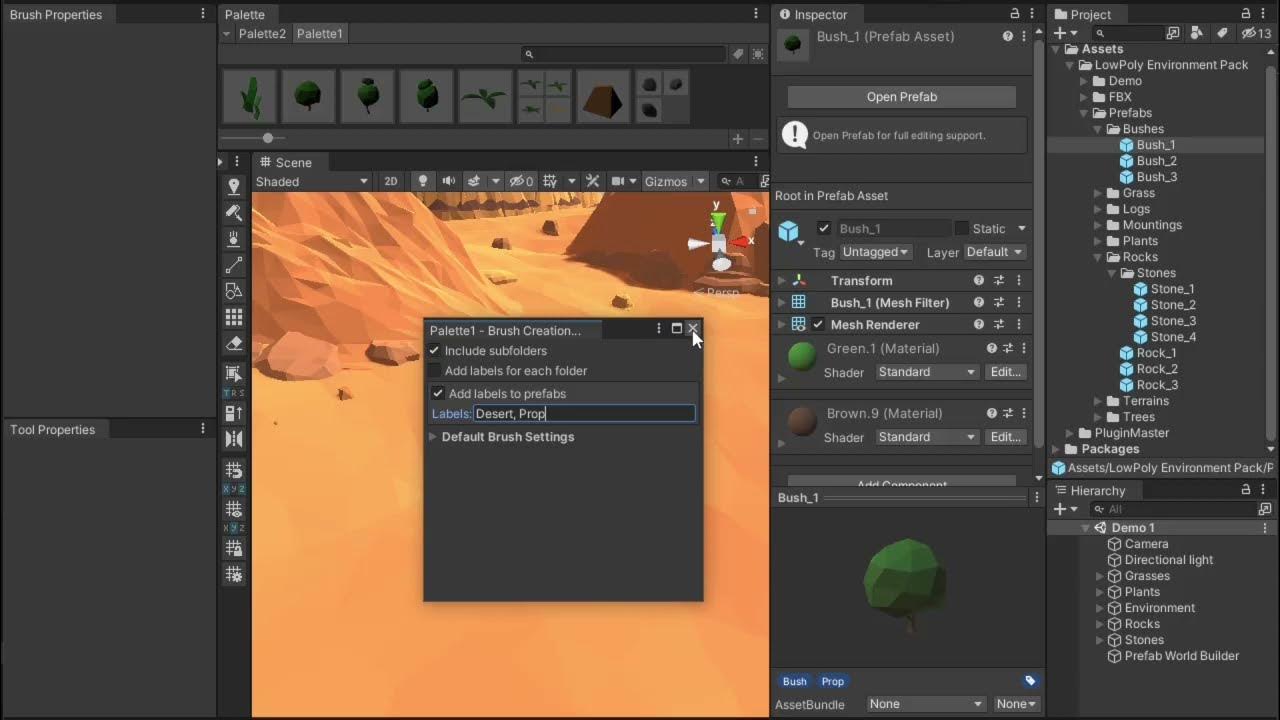 Prefab World Builder - Prefab palette advanced features - YouTube