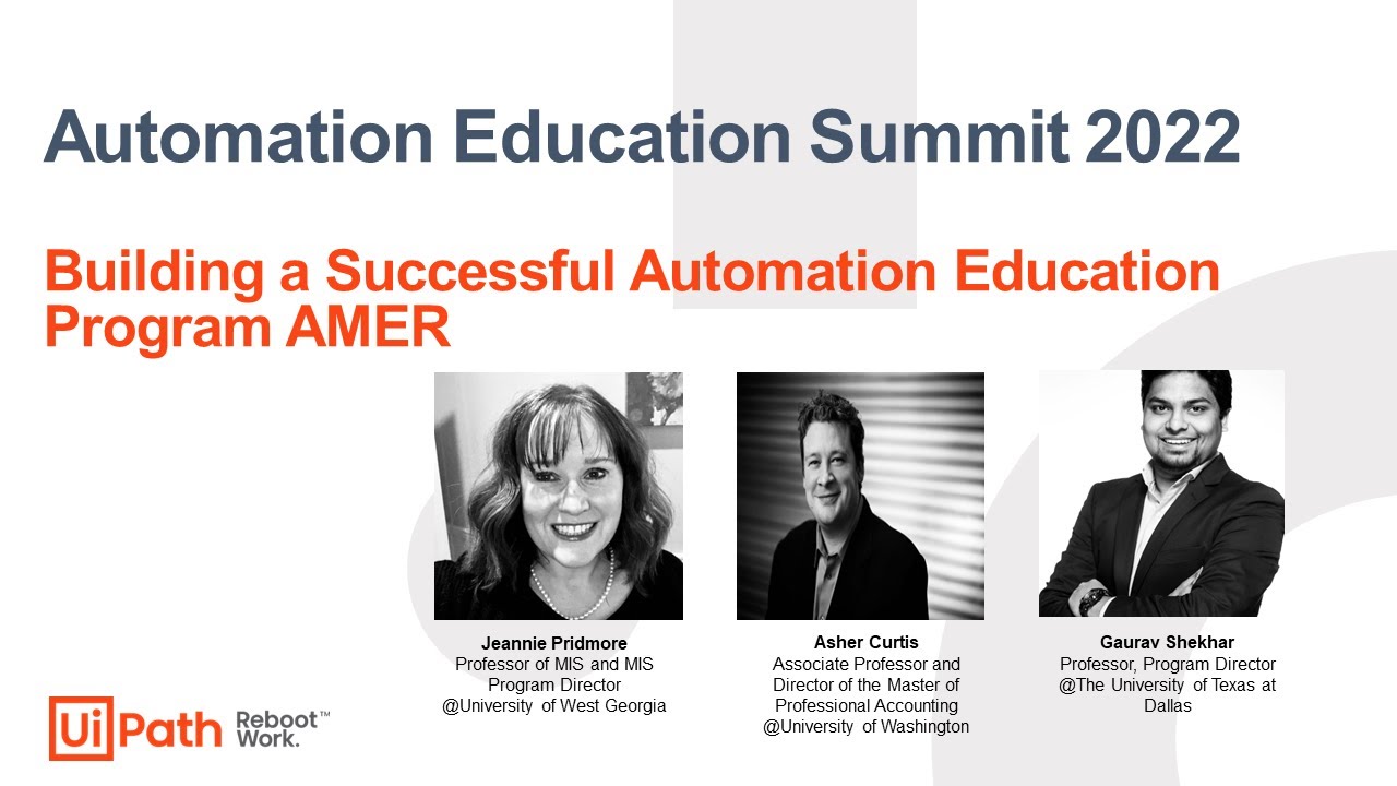 Automation Education Summit 2022: Building a Successful Automation ...