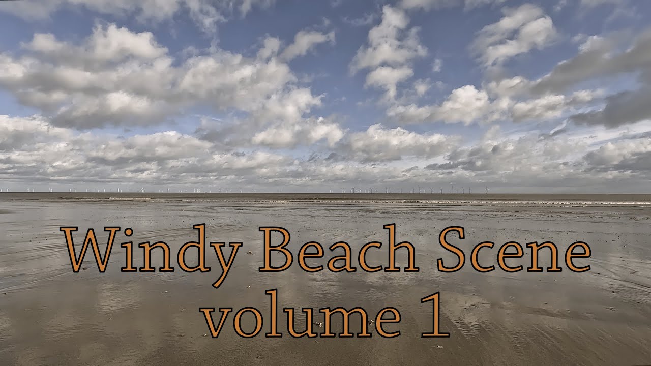 4K Windy Beach Scene volume 1 - YouTube