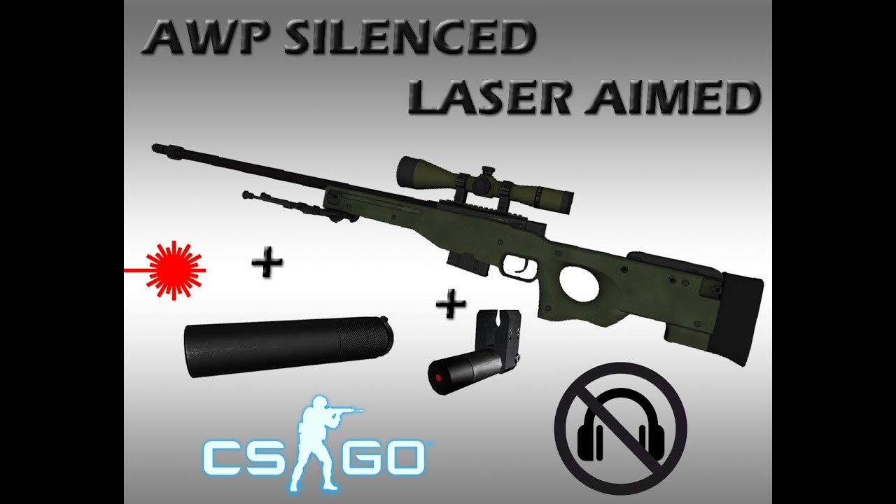 CS:GO AWP Silenced and laser aimed DOWNLOAD - YouTube