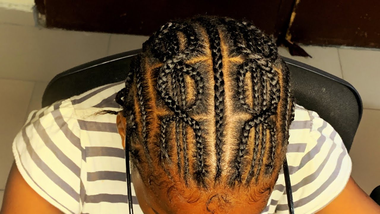 How to braid Criss Cross Cornrows - YouTube