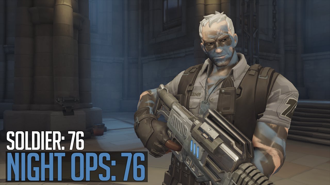 Overwatch | Soldier: 76 - Night Ops: 76 skin - YouTube