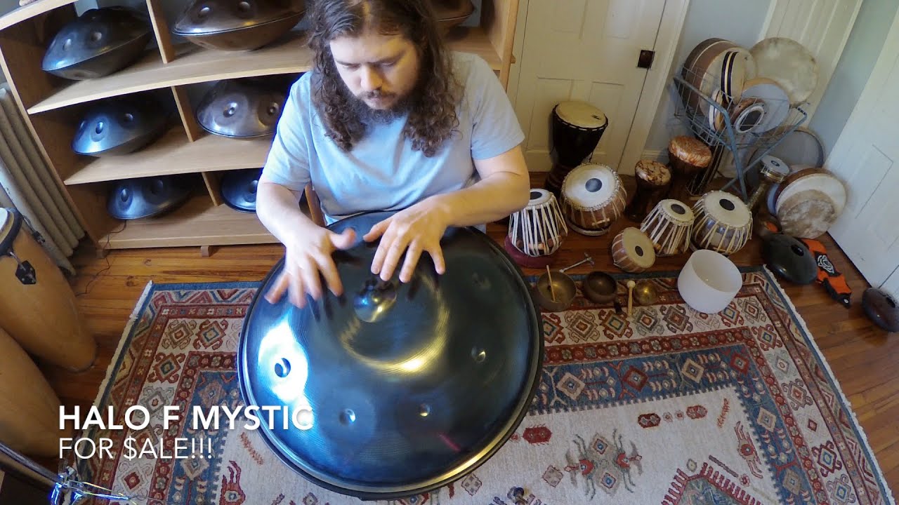 Pantheon Steel F Mystic Halo Handpan FOR SALE!!! - YouTube