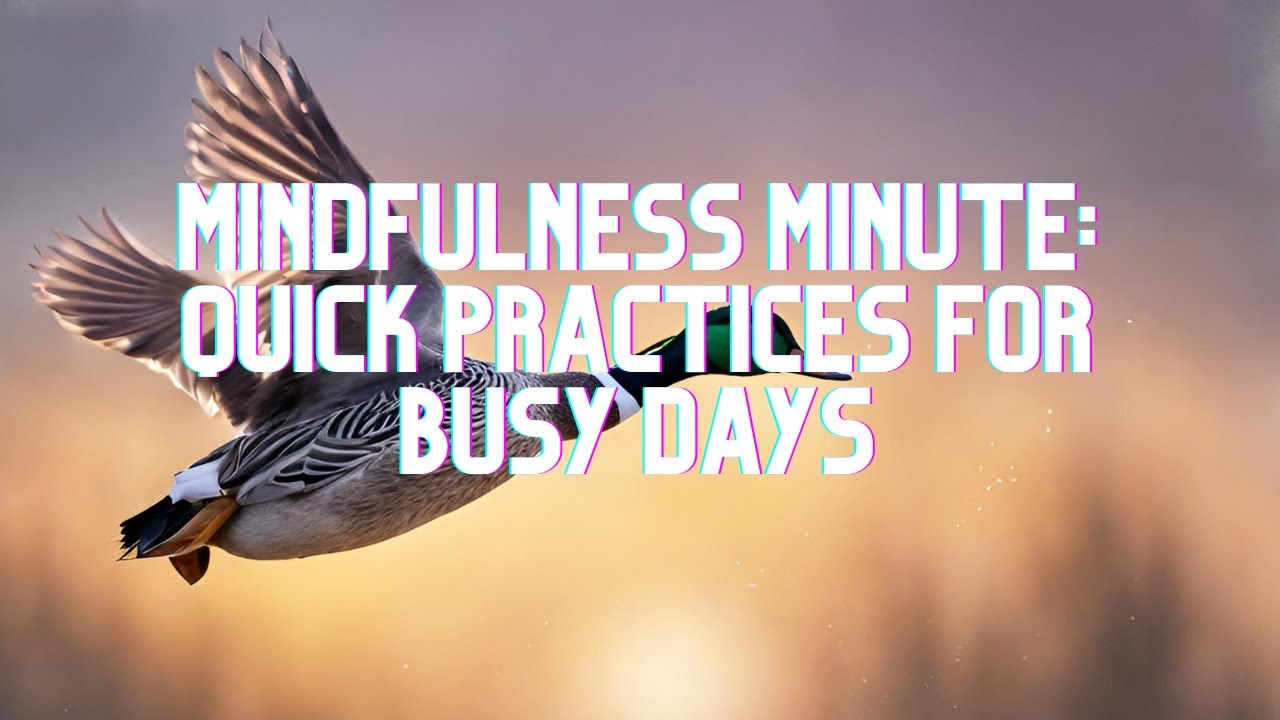 Mindfulness Minute: Quick Practices for Busy Days - YouTube