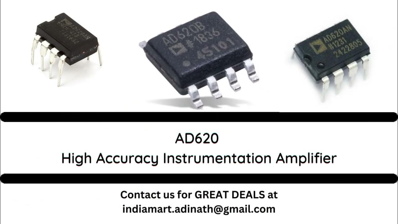AD620 High Accuracy Instrumentation Amplifier IC - YouTube