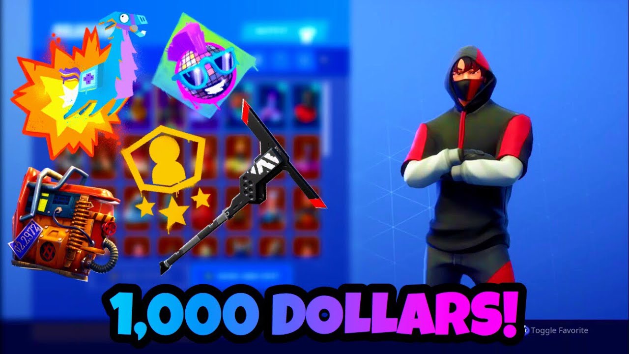 MY 1,000$ FORTNITE LOCKER SHOWCASE! - YouTube