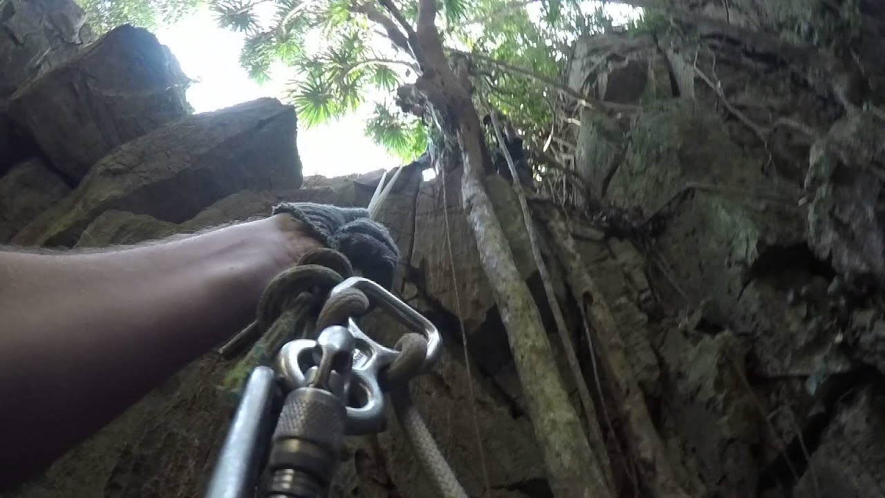 Rappelling into Hell Cave near Hoi An, Vietnam by GoPro Hero4 - YouTube