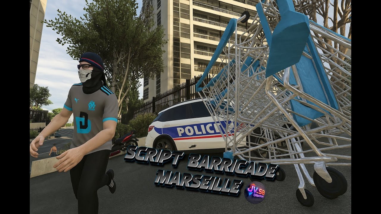 Script JV SB Création Barricade Marseille #fivem #script #rp #gtarp - YouTube