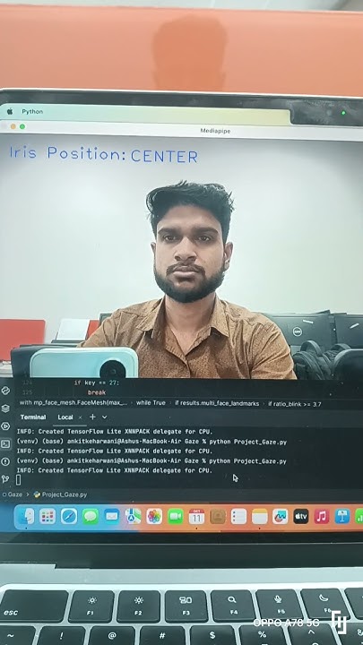 IRIS Movement Python Project 2023 using opencv and Mediapipe. - YouTube