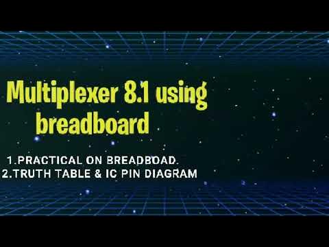 Multiplexer 8:1 using IC 74151 on breadboad || Truth table Varification|| 74151 Pin diagram ...