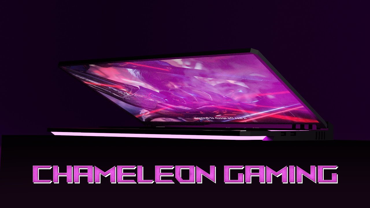 ADVERTISEMENT LAPTOP CHAMELEON GAMING ANIMATION IN BLENDER - YouTube