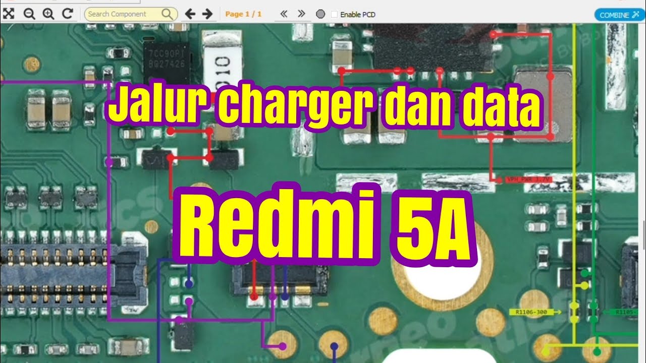 schematic skema jalur charger, data redmi 5A - YouTube