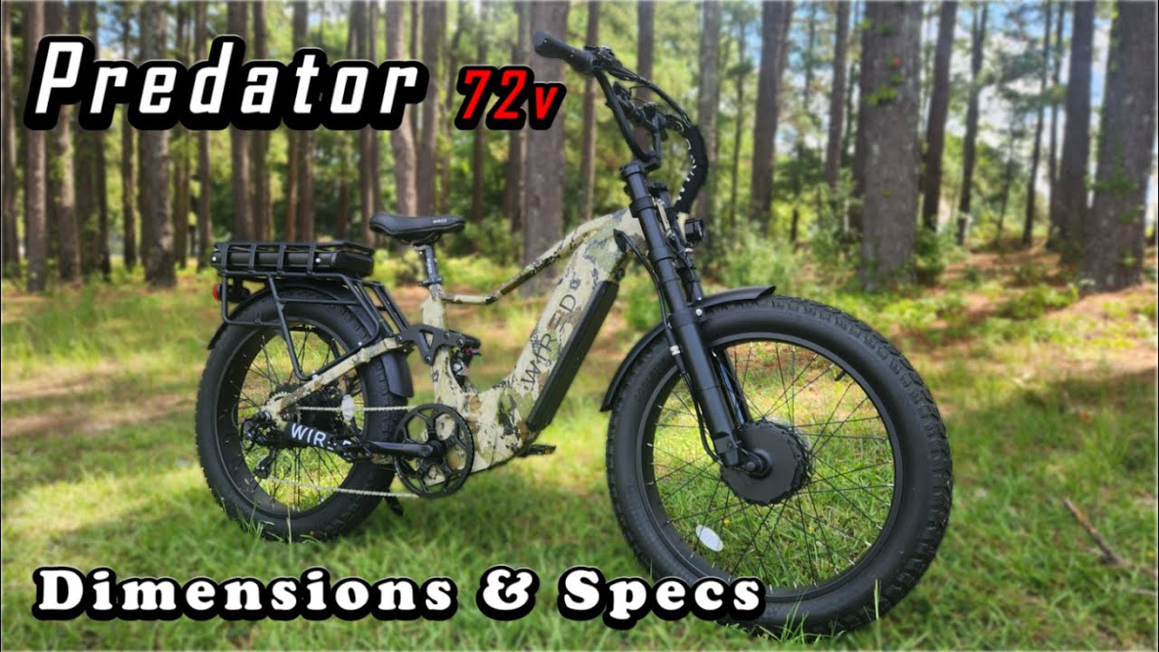 Wired Predator 72v: Dimensions & Specs - YouTube
