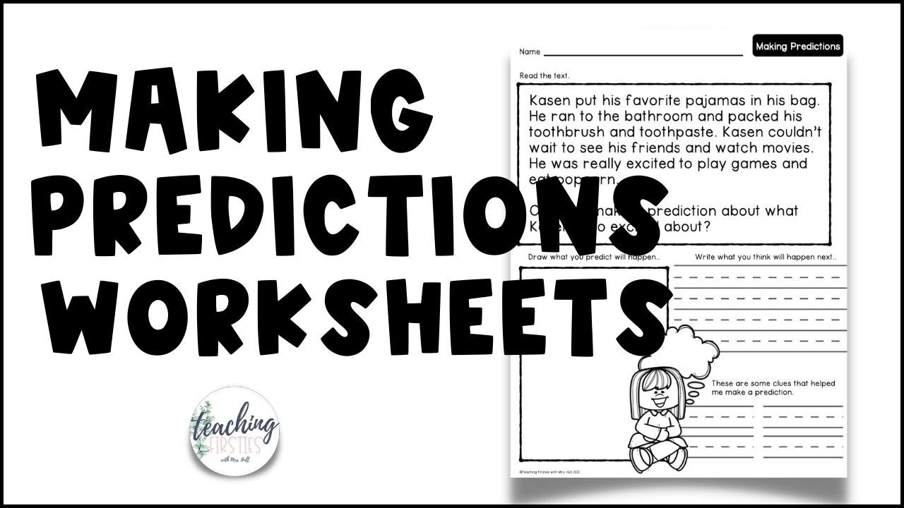 Predicting Worksheets Making Predictions Worksheets | TPT