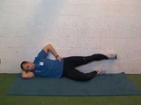 side lying hip ABduction - YouTube