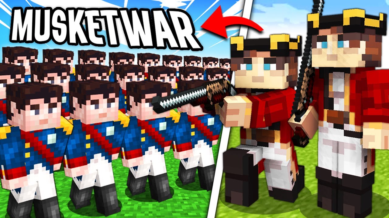 50 Players SURVIVE the Napoloenic Wars in GIANT Minecraft WAR! - YouTube