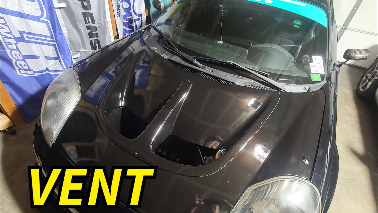 Venting My Hood and Fixing Splitter on the MR-S - YouTube