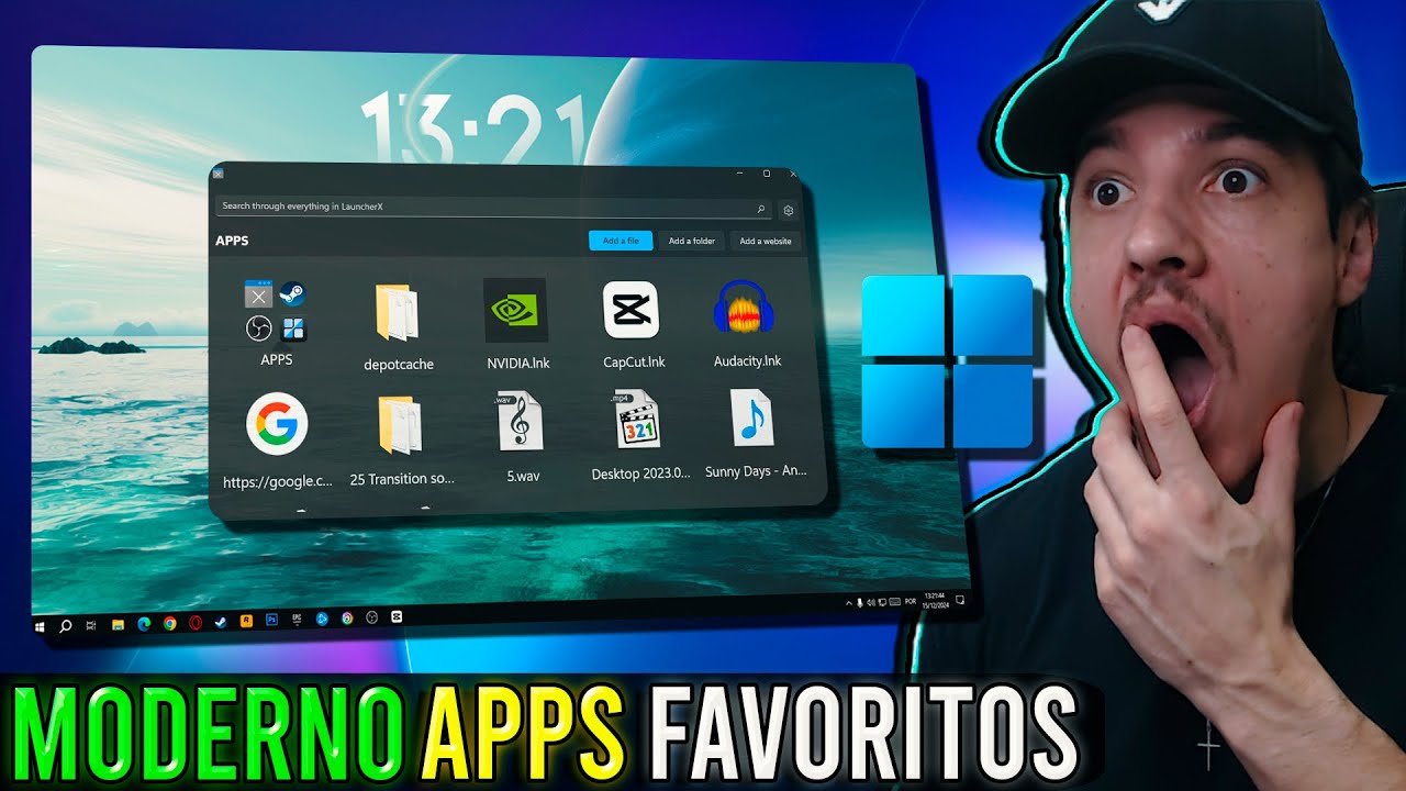 Novo LAUNCHERX - INICIADOR MODERNO de APPS FAVORITOS para o Windows ...