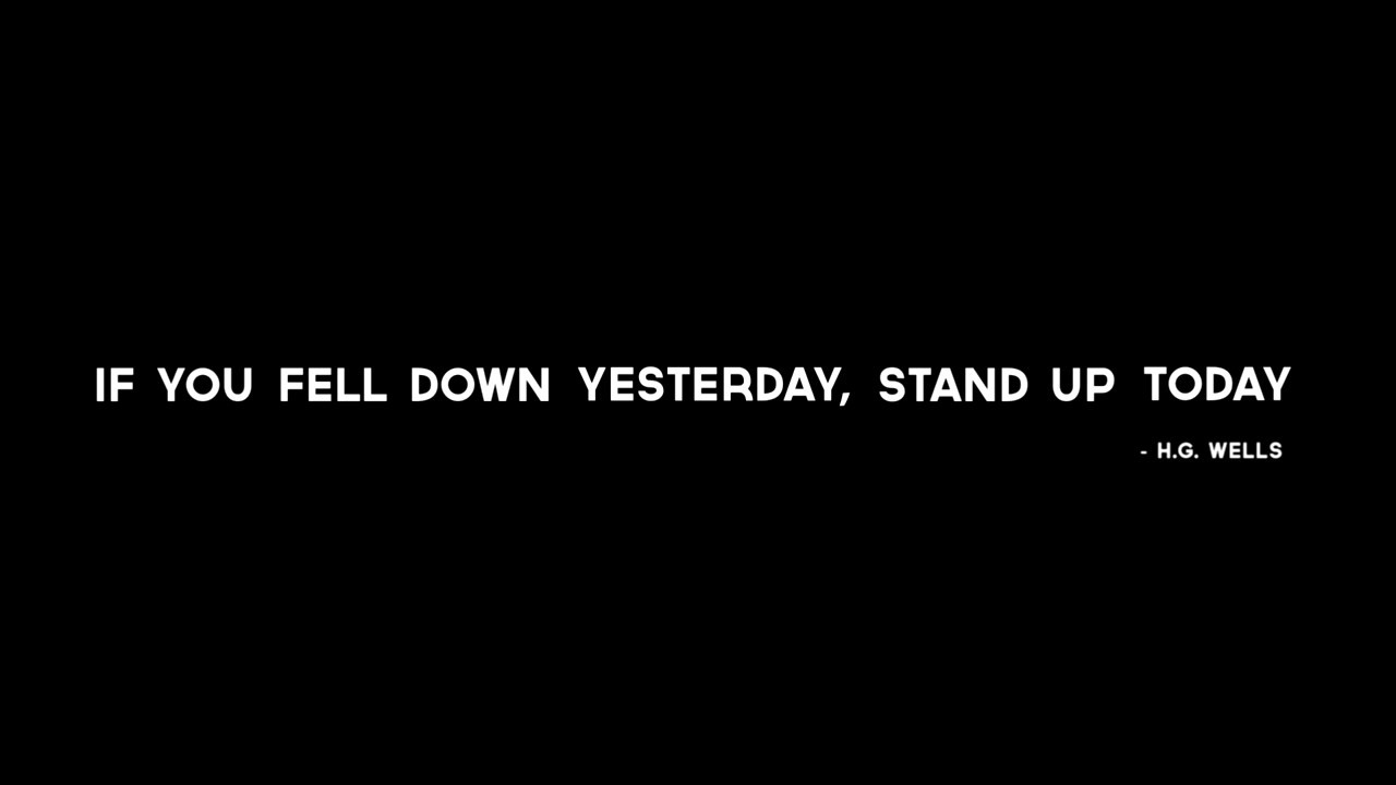 Text Animation (Fall Down, Stand Up) - YouTube