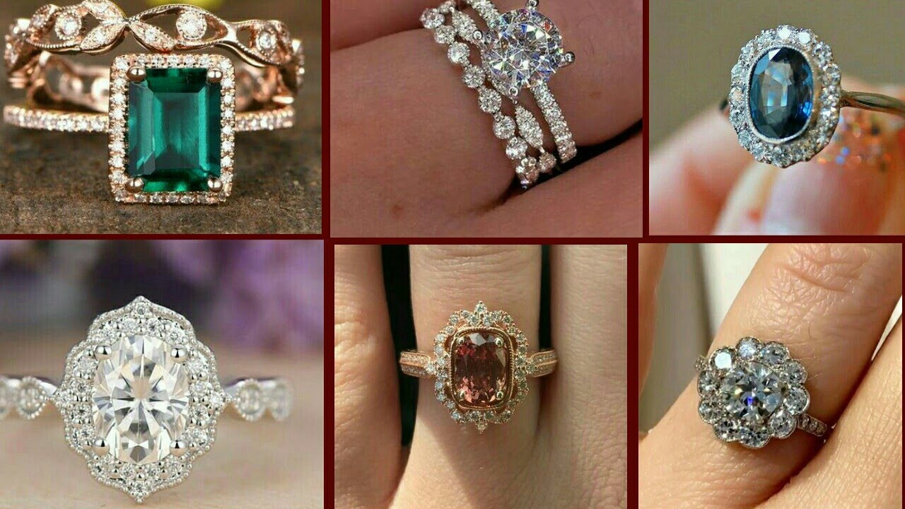 Stylish awesome engagement ring & wedding ring design most beautiful ...