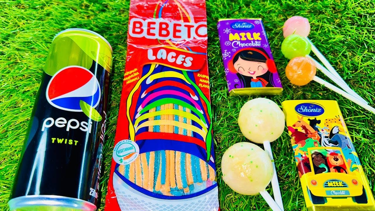 Satisfactory video | Sweets and lollipops against Pepsi | ASMR - YouTube