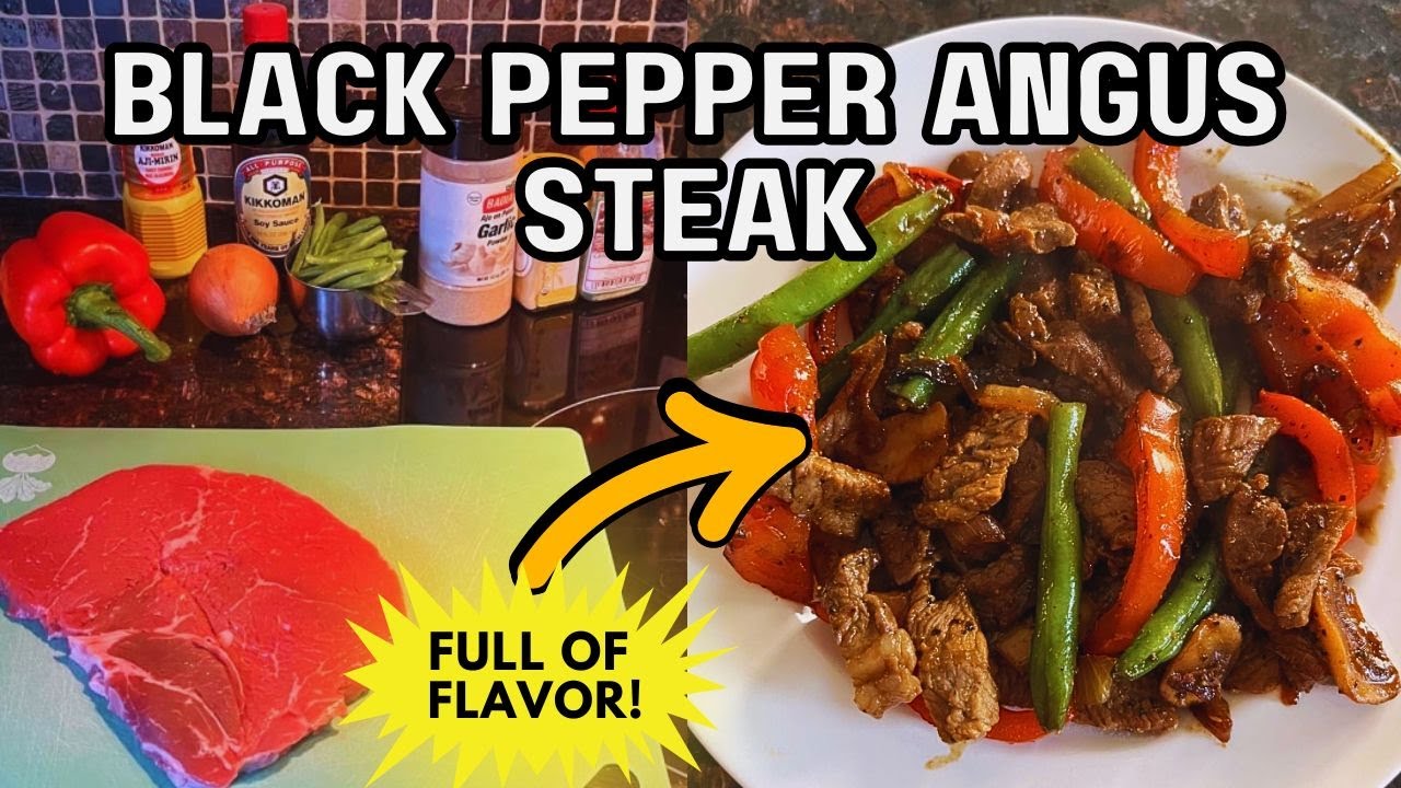 Black Pepper Angus Steak 🥩 Panda Express Copycat Recipe | Easy 20-Min ...