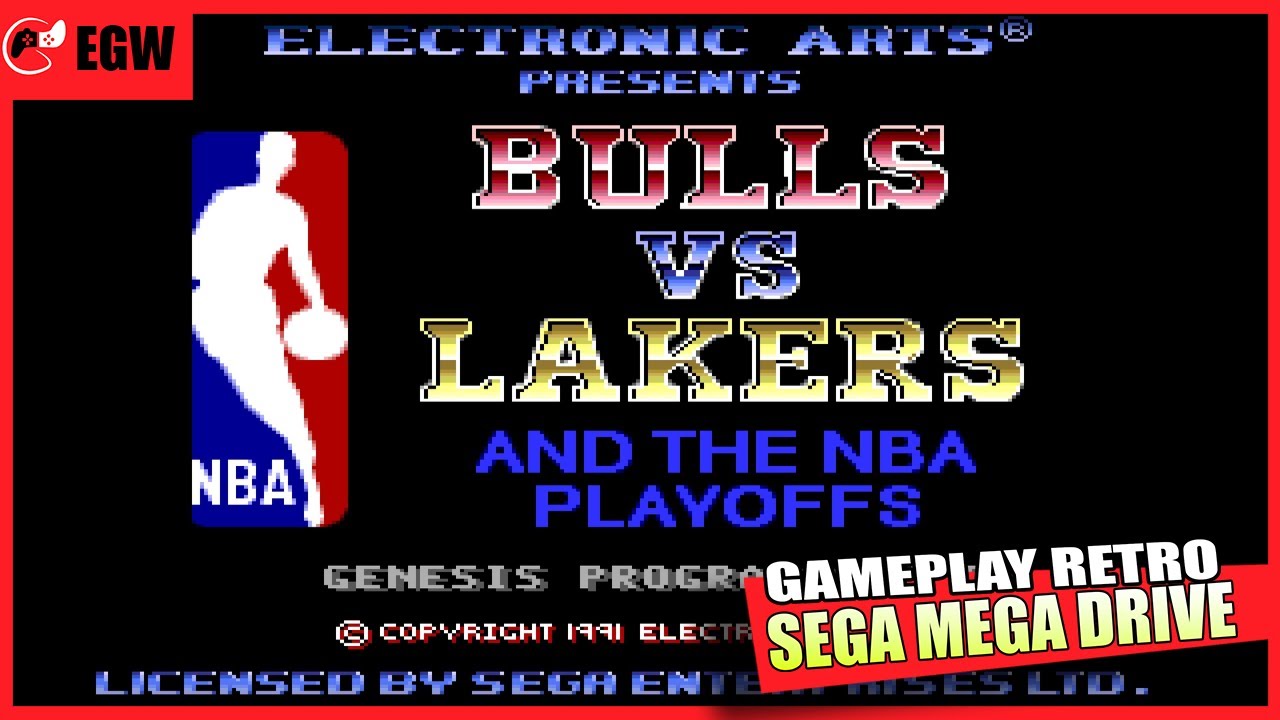 SEGA MEGA DRIVE - NBA Play Offs: Bulls Vs Lakers - YouTube