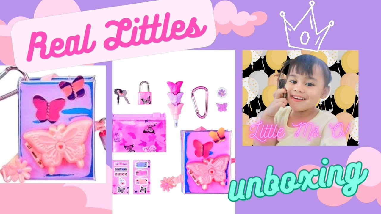 new toy unboxing! Little Ms O got a cute Real Littles mini butterfly ...